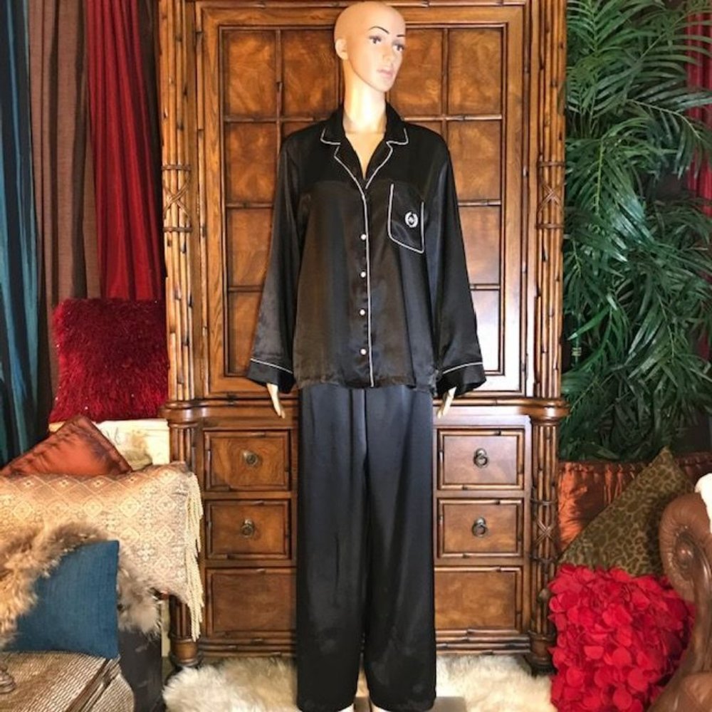 Jones New York Satin Logo Pajamas - Gem